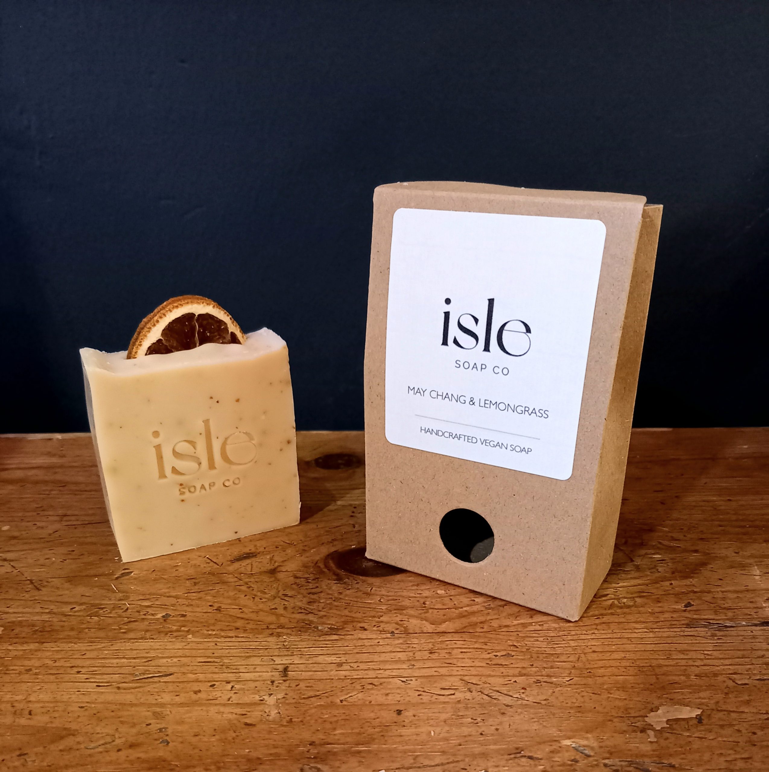 Isle May Chang & Lemongrass Soap - small and green
