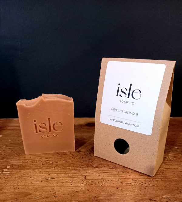 Isle Neroli & Lavender Soap - small and green